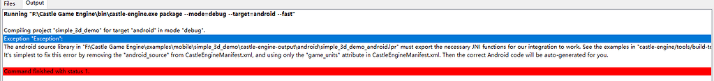 Android compilation failed - Android - Castle Game Engine Forum