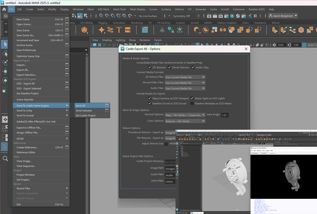 RawKee X3D Exporter Plugin for Maya - Repost - 3D - Castle Game Engine ...
